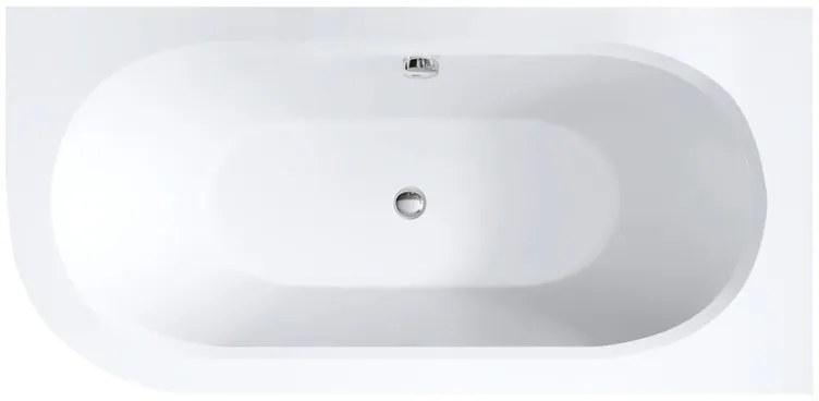 BPS-koupelny Akrylátová asymetrická vana k vestavbě HYD-EBI160P-VEST 160x75 cm PRAVÁ, bílá