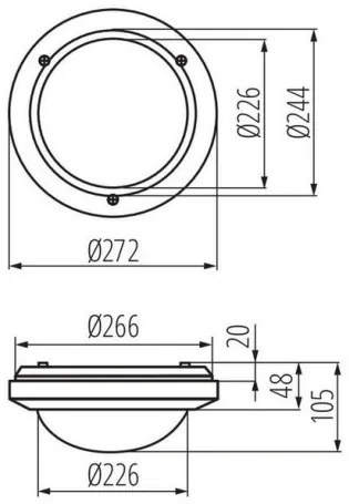 Svítidlo Kanlux MARC DL-60 E27 IP54 07015