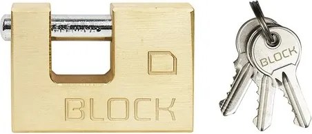 Mosazný visací zámek RV BLOCK 60, mosaz