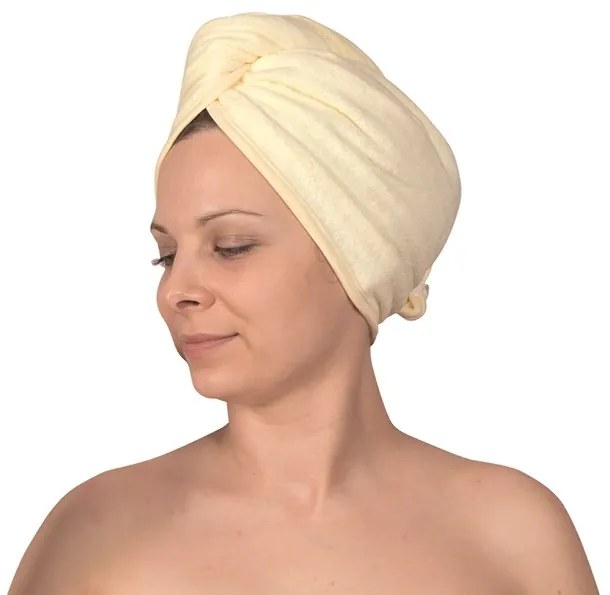 Matex Koupelnový turban froté krém