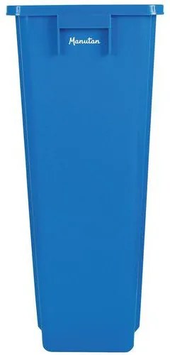 Plastový odpadkový koš Manutan Expert Select na tříděný odpad, modrý