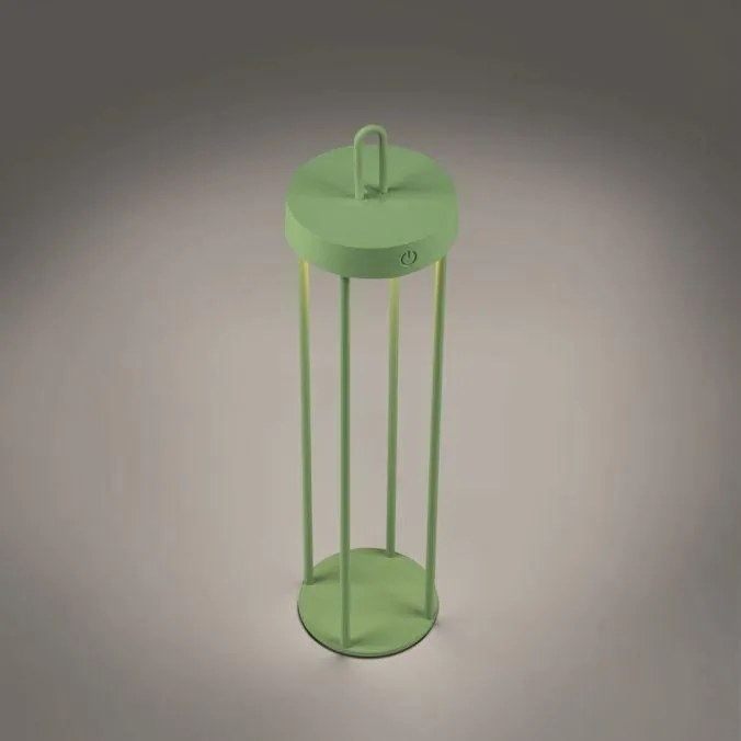 LD 19301-43 ANSELM LED stolní lampa na baterie zelená 50cm dotykový stmívač IP44 zahradní svítidlo 2700K - JUST LIGHT