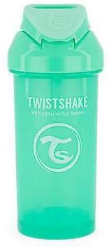 Twistshake Láhev s pítkem 360 ml Pastelově zelená