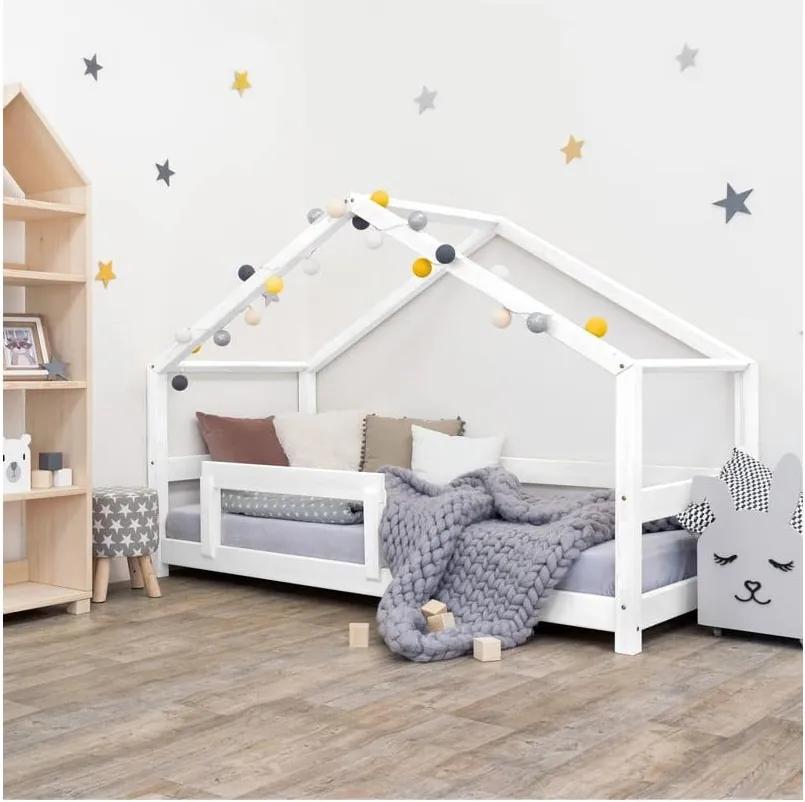 Bílá dřevěná dětská postel Benlemi Lucky, 90 x 160 cm