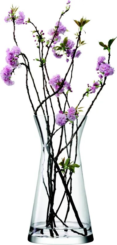 LSA Flower skleněná váza vysoká na květinová aranžmá, 60 cm, čirá, Handmade