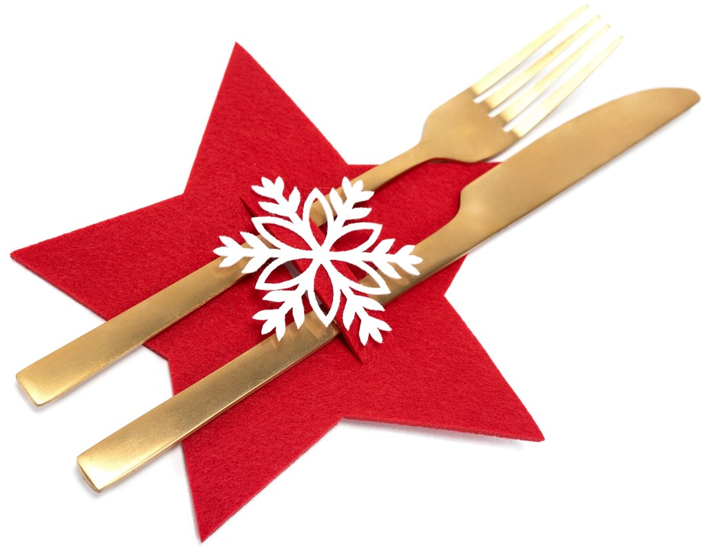 Tutumi, vánoční obal na příbor 4ks 311378A, červená, CHR-06513