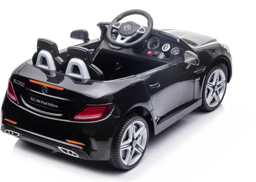 LEAN CARS Elektrické autíčko Mercedes SLC 300 LED MP3 černé