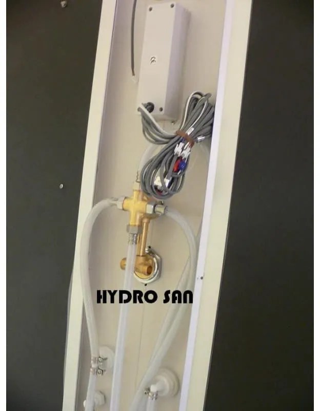 BPS-koupelny Hydromasážní box HYD-O77W 120x85 SA Bílý, se saunou