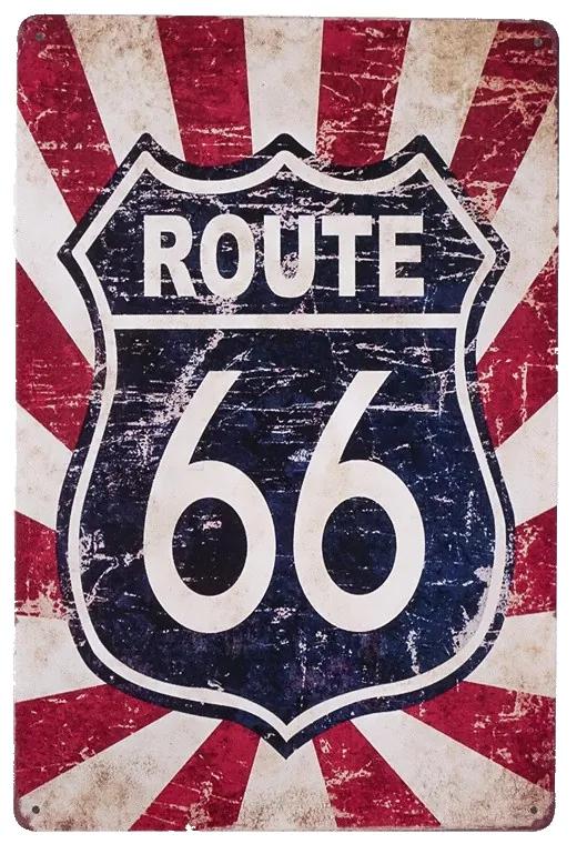 Kovová cedule Route 66 3