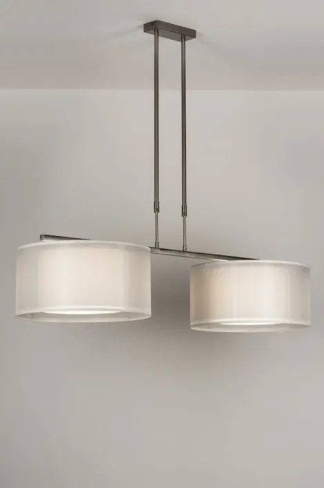 Závěsné designové bílé svítidlo nad jídelní stůl Roma Figaro Bianco