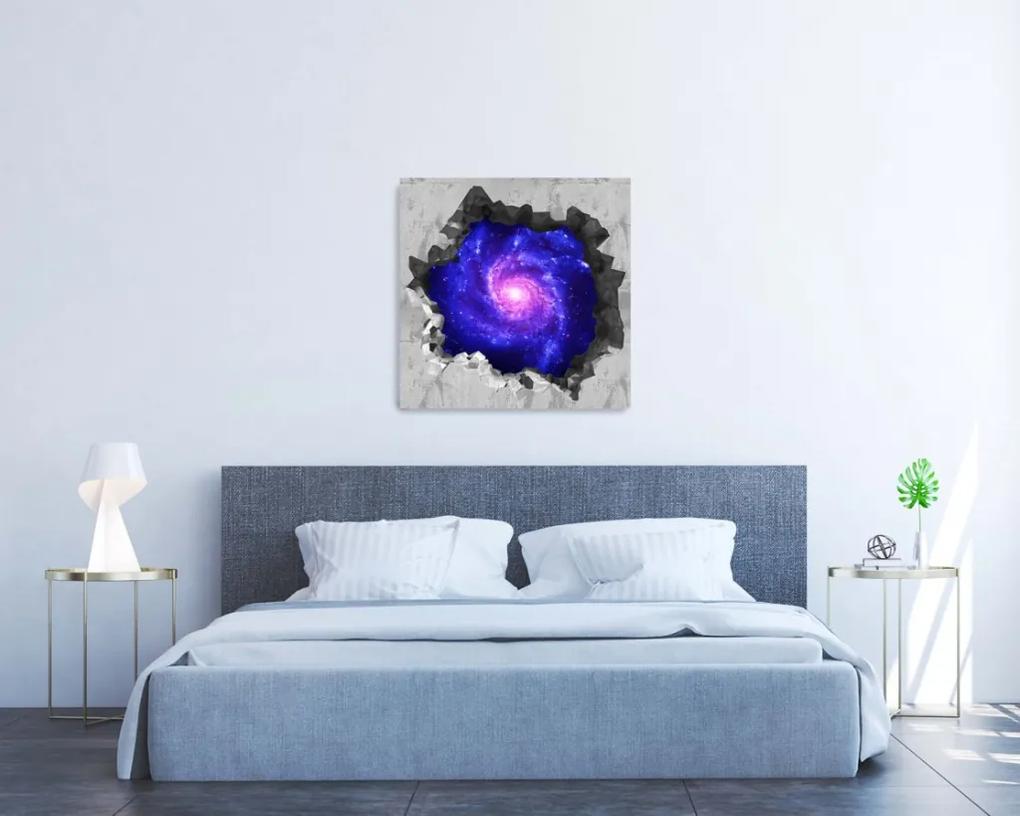 3D obraz galaxie + háčky, hřebíčky, čistící hadřík ZDARMA Velikost (šířka x výška): 60x60 cm