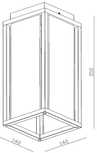 Lucide 27105/01/30- Venkovní nástěnné svítidlo LAURENS 1xE27/15W/230V IP54 černá