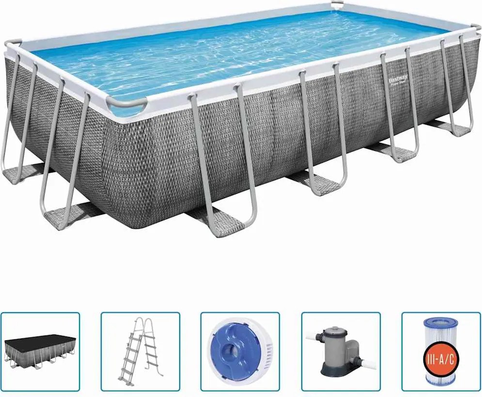 Bestway Bazén Power Steel s příslušenstvím obdélníkový 549x274x122 cm