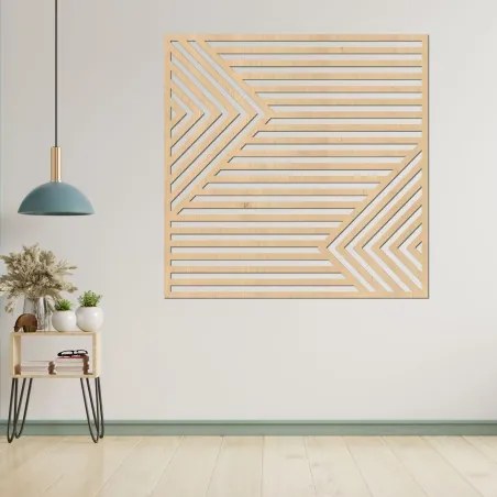 Dřevěný obraz s geometrickým vzorem pro stylový interiér | SENTOP HDF0487