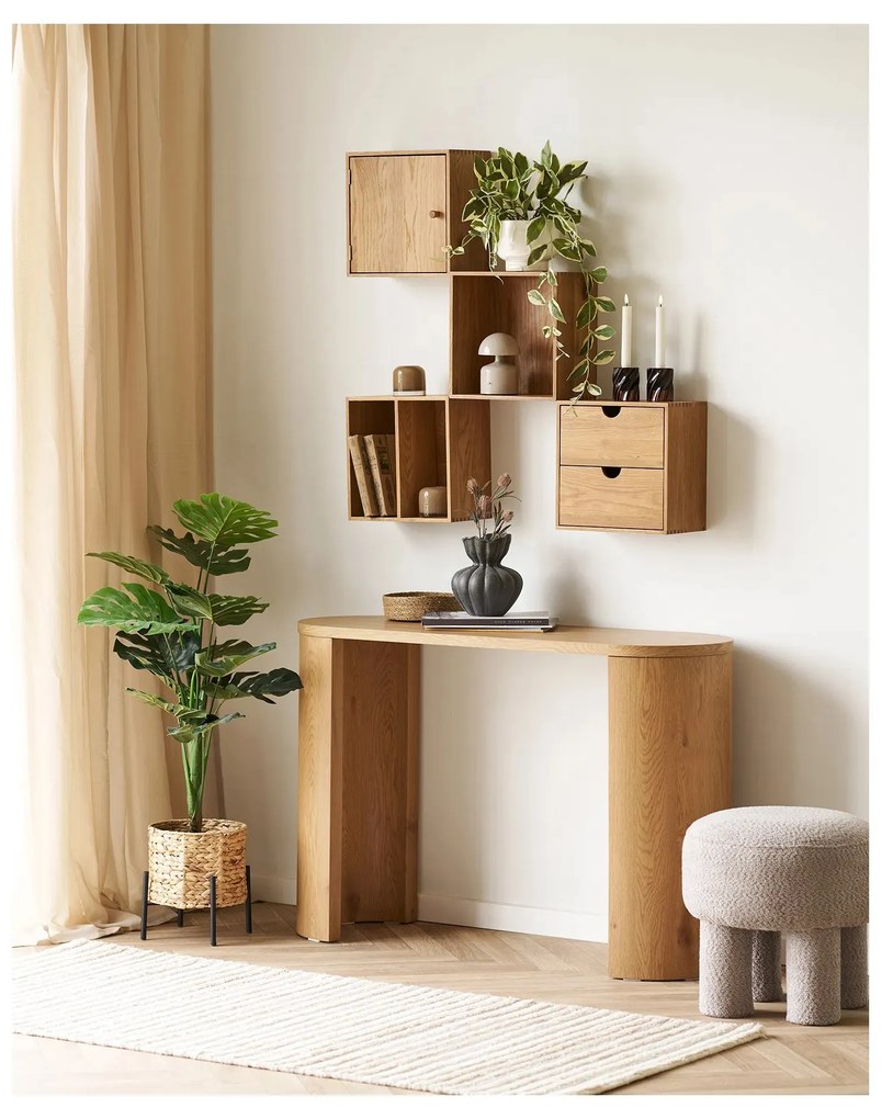 House Nordic Set 4 nástěnných polic TOWNSVILLE přírodní