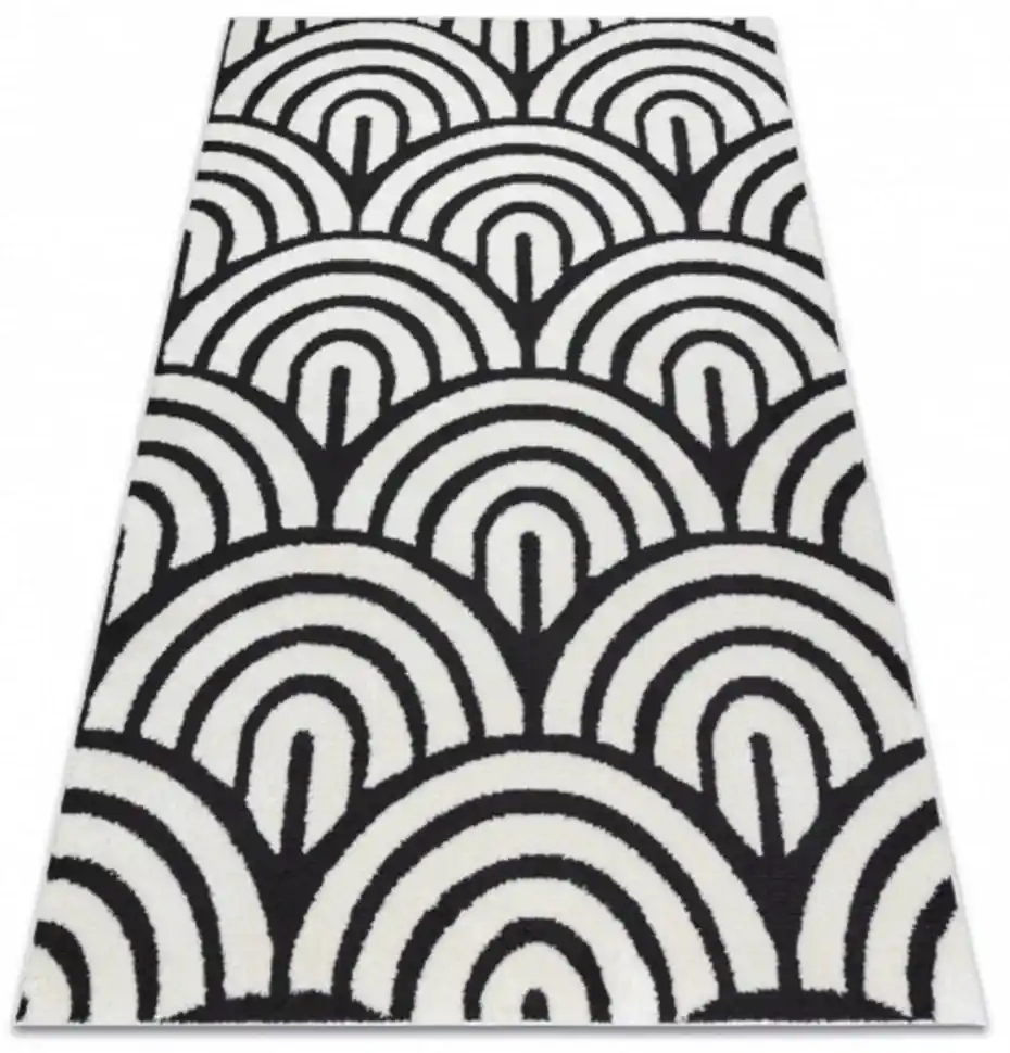 Kusový koberec Corylus krémovočerný 80x150cm | BIANO