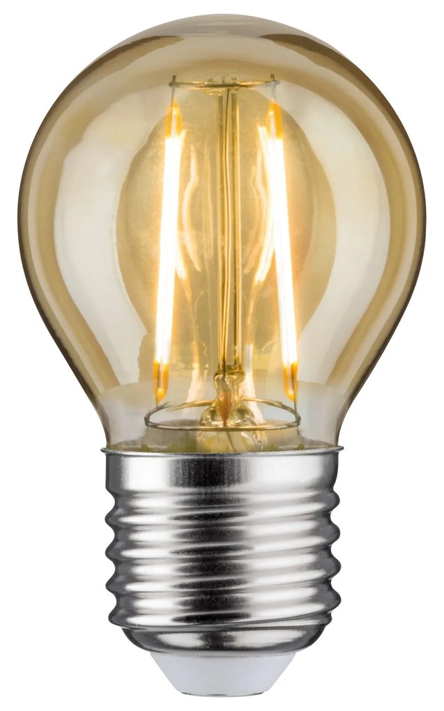 Paulmann 28713 LED žárovka, 4,7W E27 2500K zlatá, výška 7,2cm, stmívatelná
