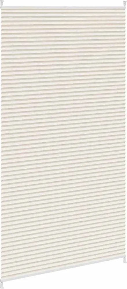 Plisovaná roleta 100 x 200 cm krémová 240644