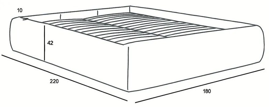 Tmavě modrá čalouněná dvoulůžková postel s úložným prostorem/bez čela s roštem 160x200 cm Inera – Bobochic Paris