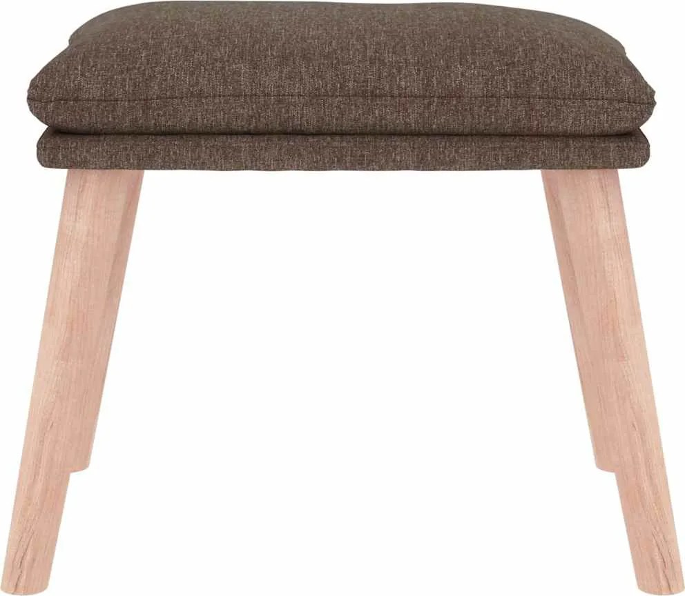Podnožka taupe 45 x 29,5 x 35 cm textil 341433