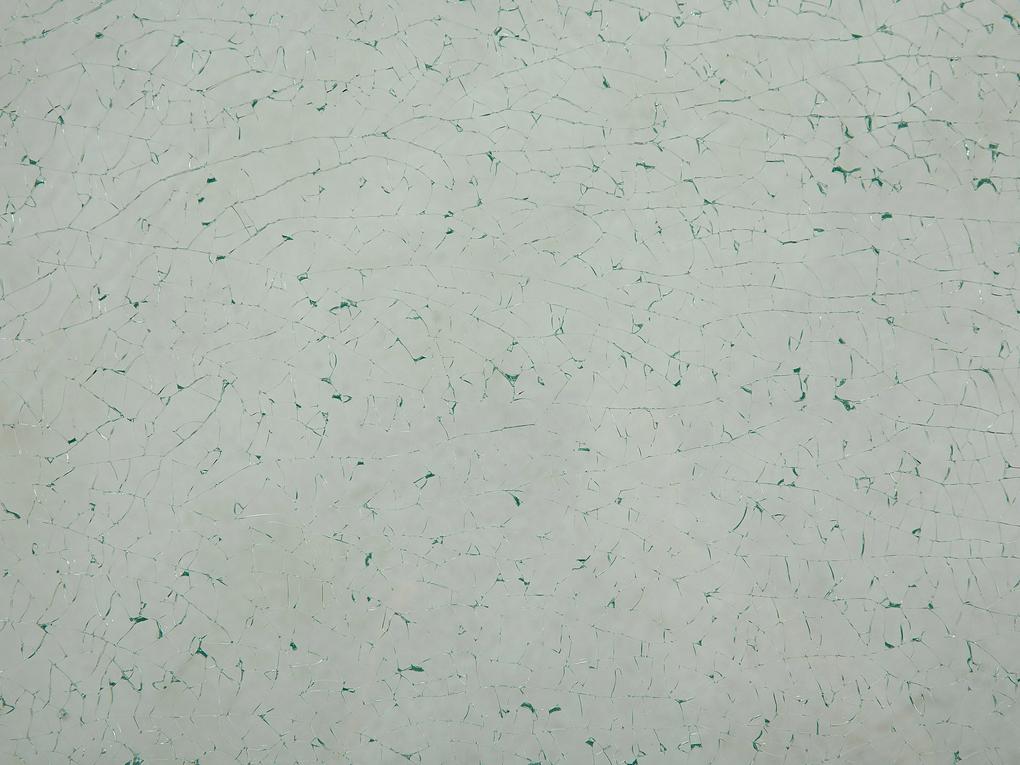 Zahradní stůl bílá skleněná deska 180 x 90 cm GROSSETO Beliani