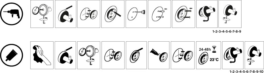 Nimco Držák na toaletní papír BORMO černá - BRC 11055-90