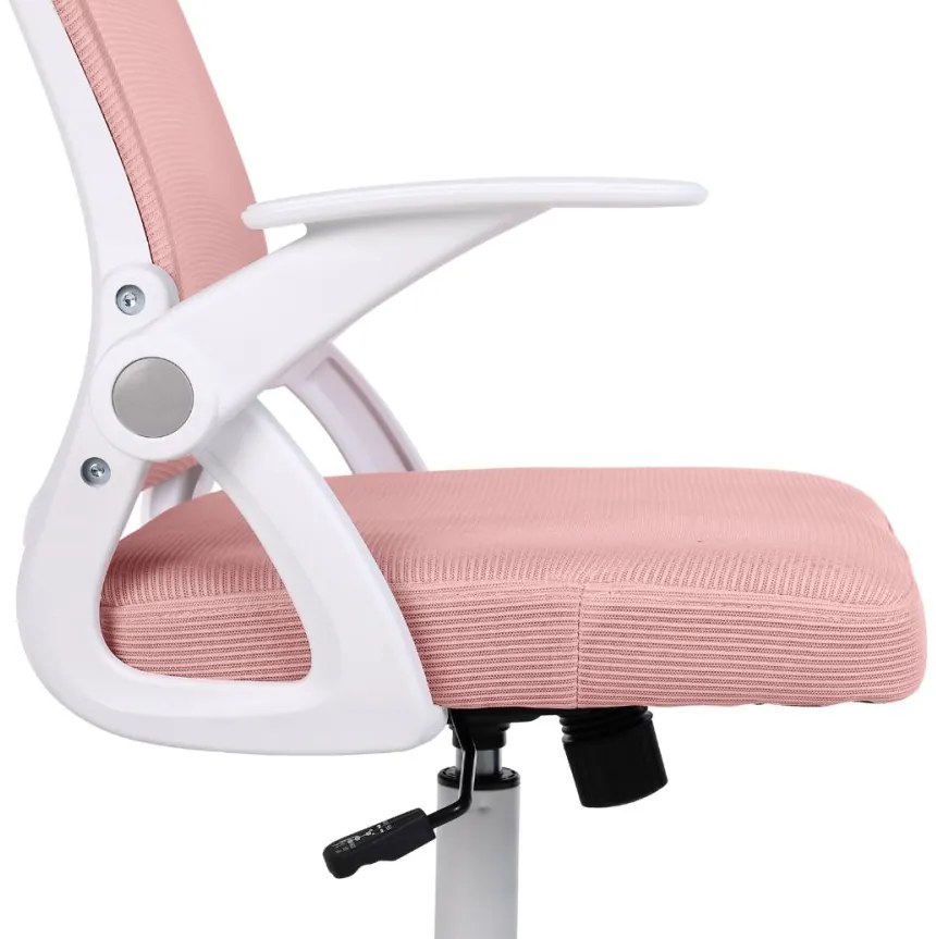 Dětská otočná židle Neoseat JUNI 011 — látka, růžová