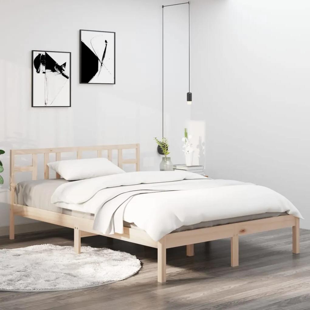 Rám postele masivní dřevo 160 x 200 cm,  3105415
