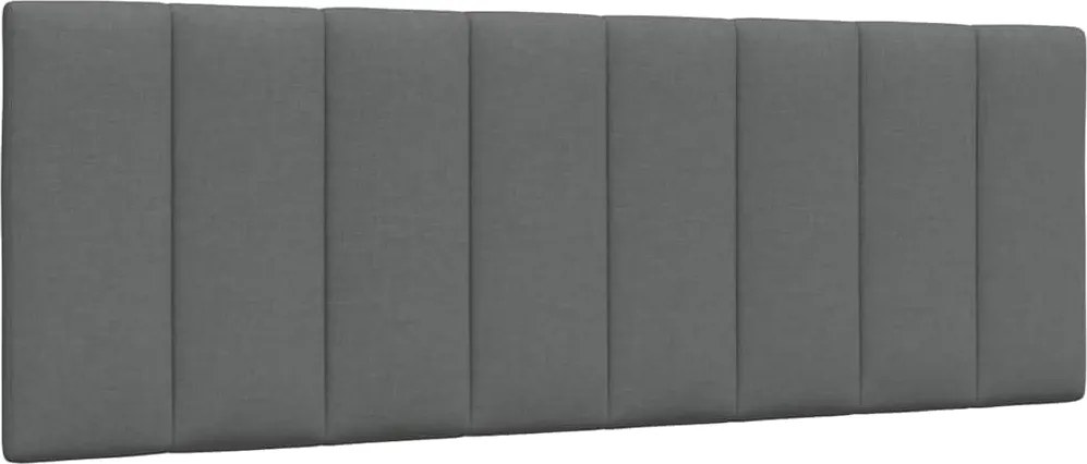 Rám postele bez matrace Hanko tmavě šedý 140 x 190 cm textil 3310385