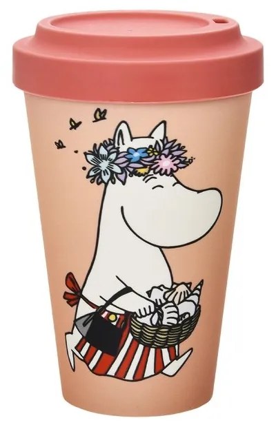 Cestovní hrnek Moominmamma oranžový 450ml, NordicBuddies Finsko