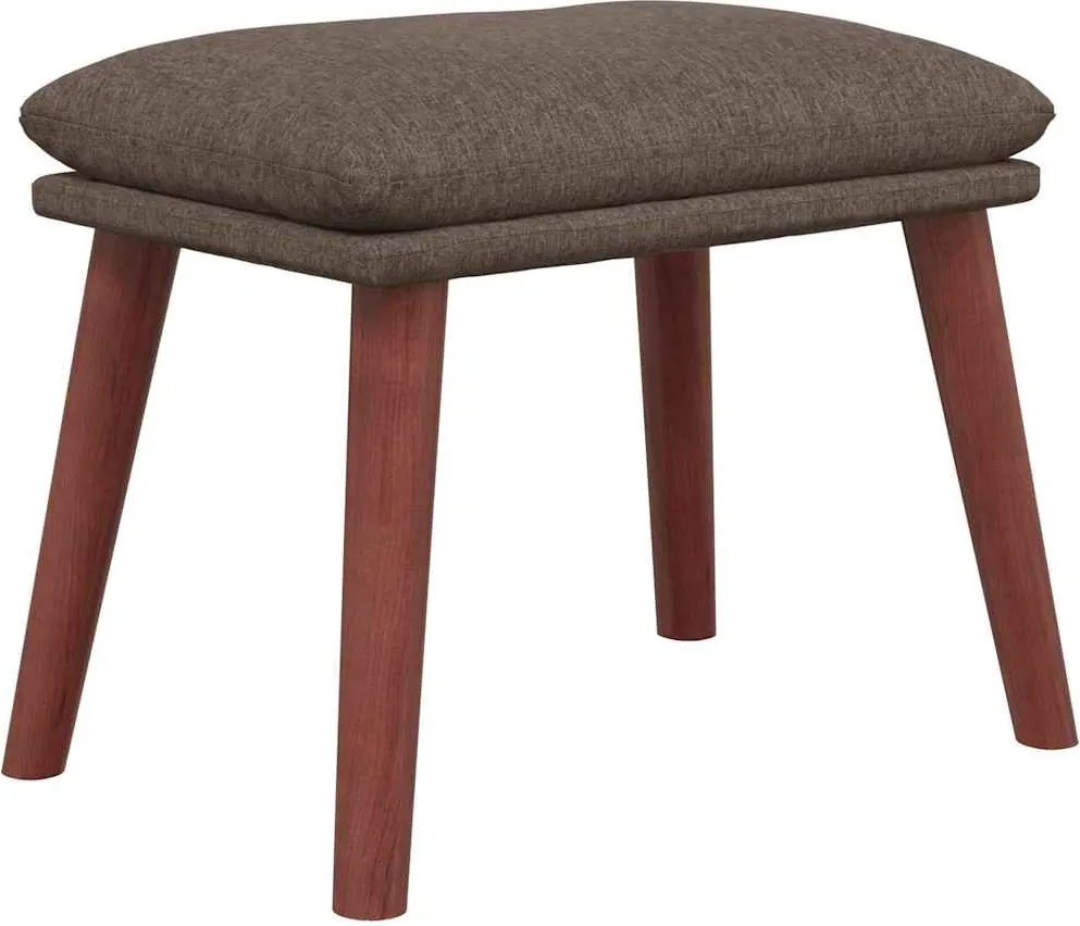 Podnožka taupe 45 x 29,5 x 35 cm textil 341466