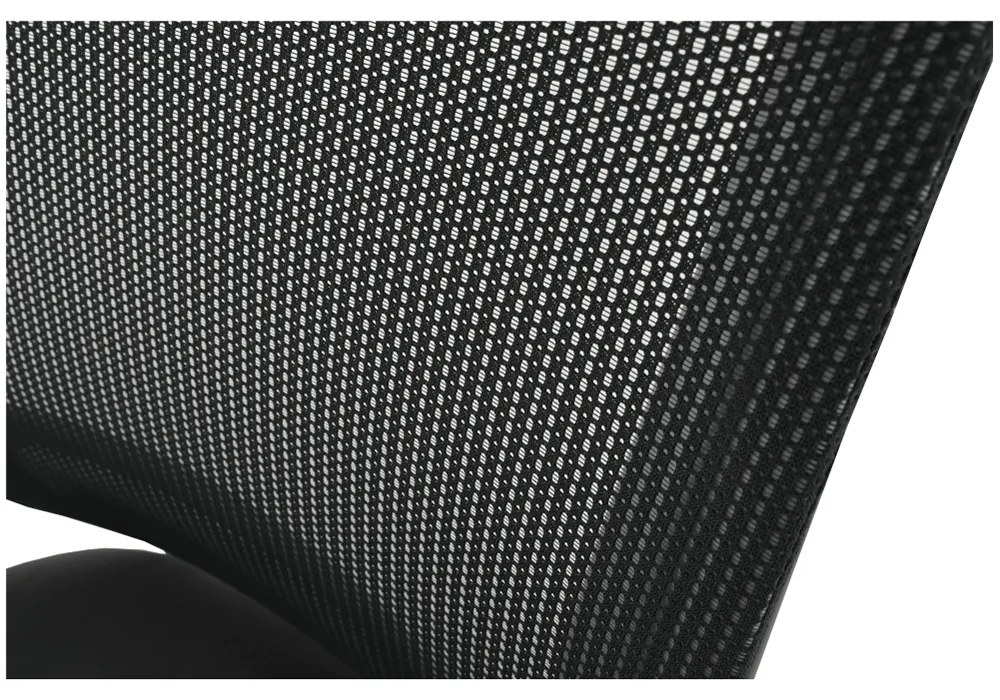 Konferenční židle SANAZ — kov, plast, síť, bílá / šedá Kondela