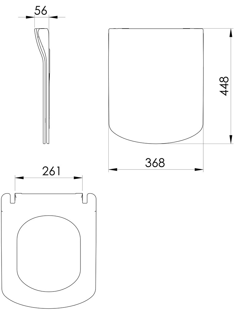Sapho, GLANC WC sedátko, SLIM, Soft Close, bílá, GC5030