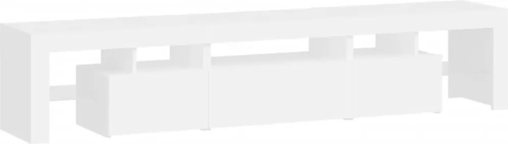 TV skříňka s LED osvětlením bílá 200x36,5x40 cm 3152810