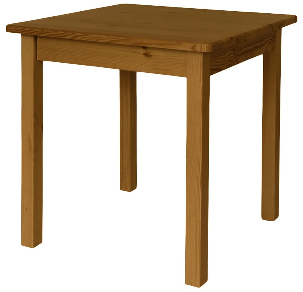 Dede Stůl z masivu borovice 80x80 cm dub