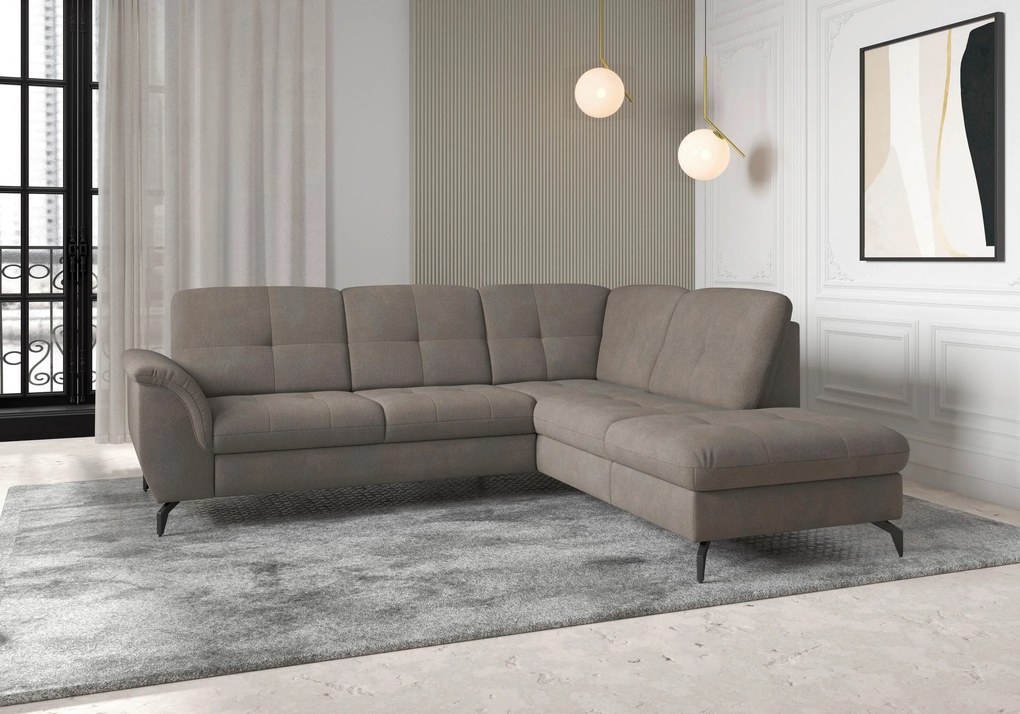 XXXLutz ROHOVÁ SEDAČKA, textil, jílová barva Sit & More - Sedací soupravy - 000144013373