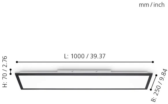 Eglo 75565 - LED Stmívatelný panel BOTAZZO LED/25W/230V 2700-5000K + DO