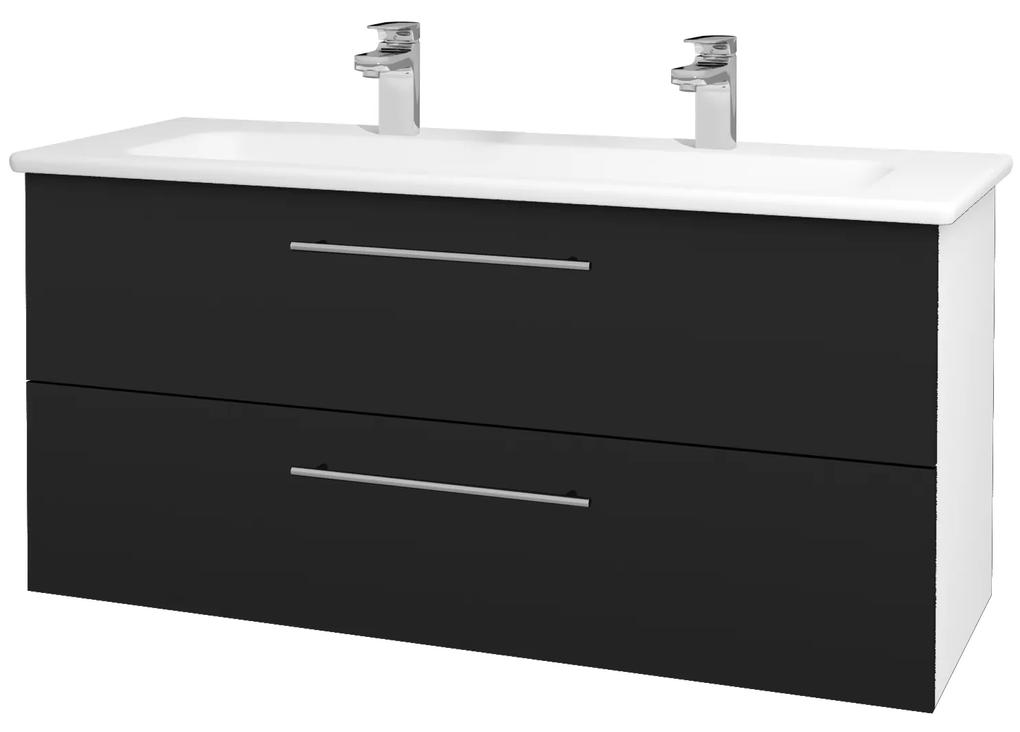 Dřevojas Koupelnová skříň GIO SZZ2 120 Varianta: D16  Beton tmavý / Úchytka T02 / D16 Beton tmavý