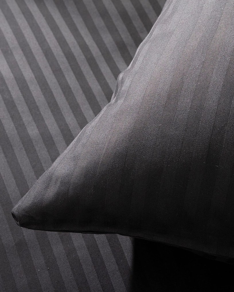 Saténové žakárové povlečení Midnight Shadow 160x200 cm