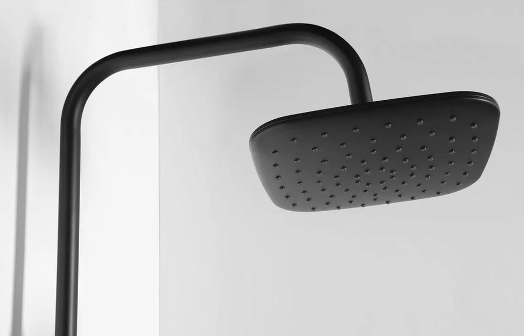 Aqualine Aqualine, KERA sprchový sloup s připojením na baterii, černá, SL435