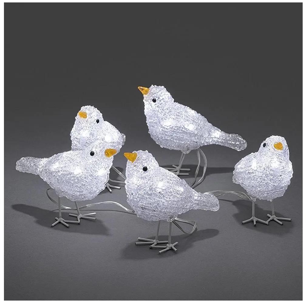 Exihand | LED Venkovní vánoční dekorace BIRDS 5xLED/230V/24V IP44 | EX0041