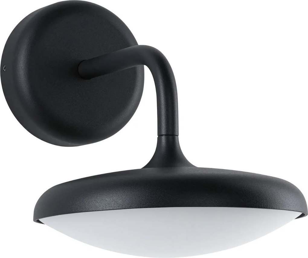 P 94758 LED venkovní nástěnné svítidlo Nostro IP44 kruhové 180x250mm 3000K 10W 230V antracit hliník - PAULMANN