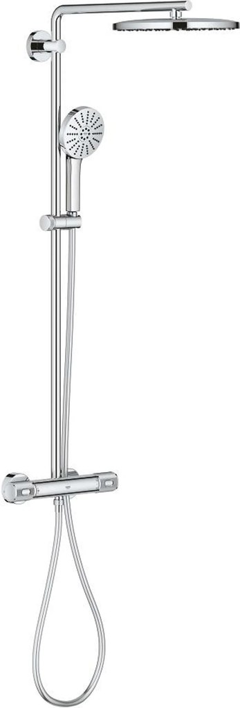 Grohe Vitalio Joy+ - Sprchový set s termostatem, průměr 28 cm, 3 proudy, chrom 1142240000