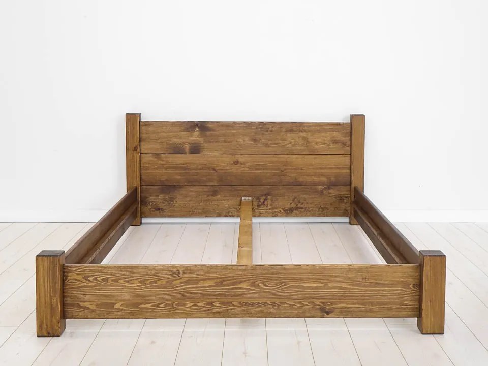 Borovicová postel Rustyk / Ostrowit II 180 cm
