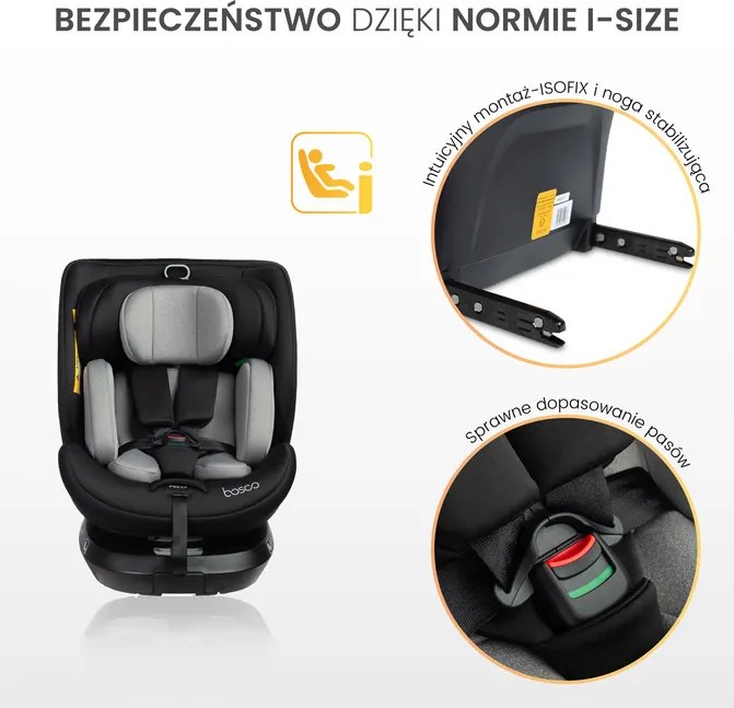 CARETERO AUTOSEDAČKA BOSCO I-SIZE OLIVE (40-150)