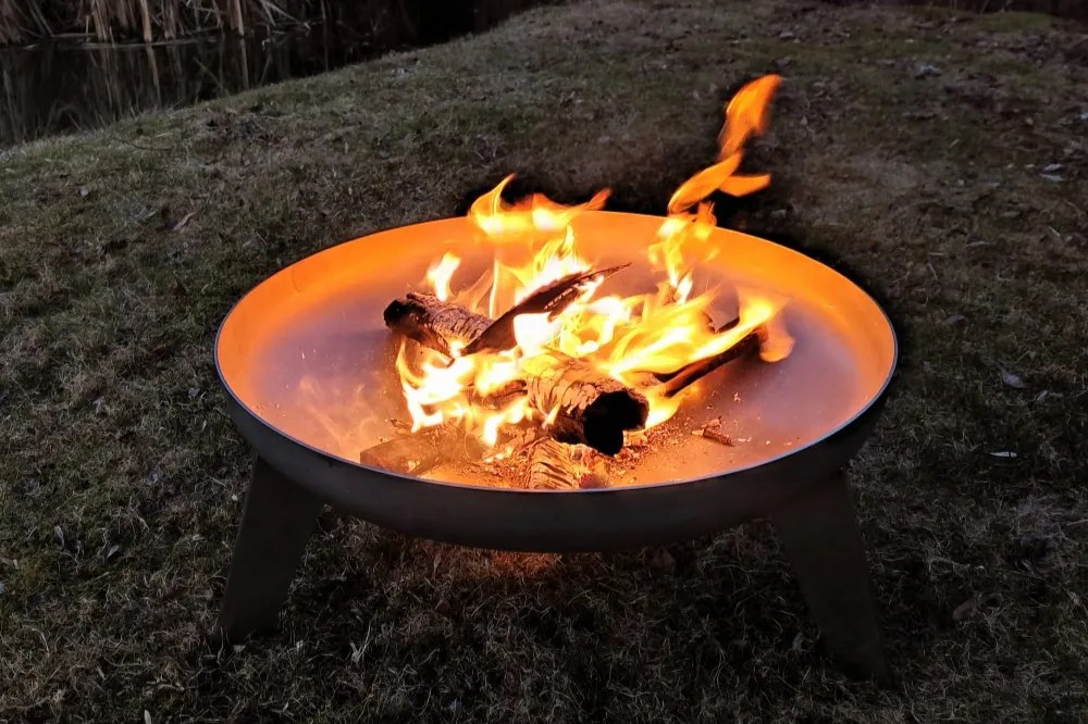 Nerezové přenosné ohniště Ø 80 cm P