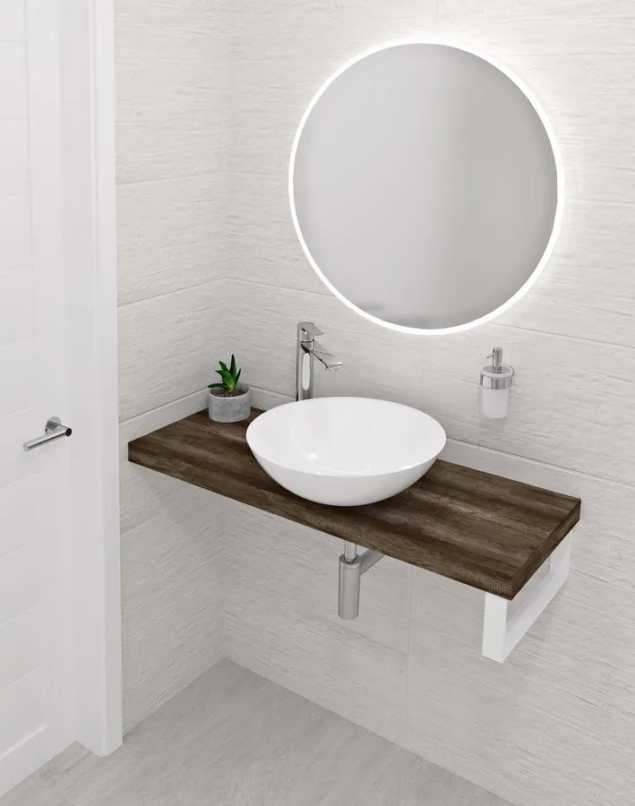 Sapho AVICE deska 220 x 36 cm dub tmavý AV22611