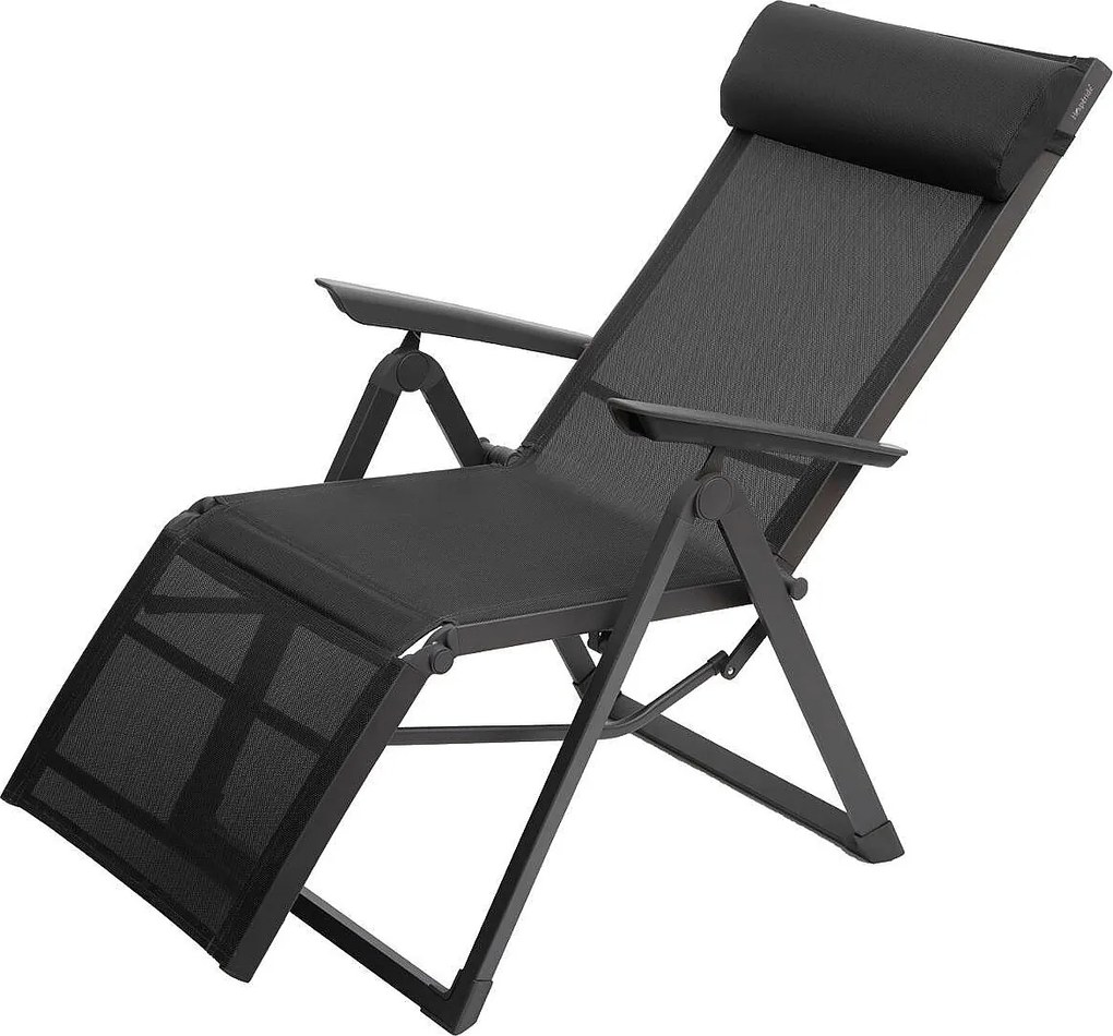 Hliníkové křeslo relaxační MALTA (antracit)