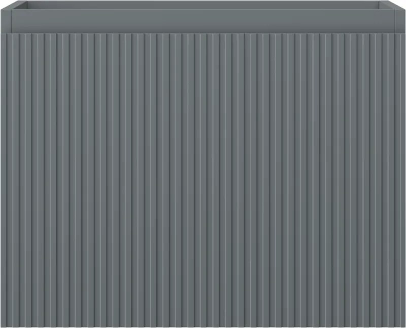 Mexen Rivel, koupelnová skříňka 60 cm, 1 zásuvka, drážkovaná, grafitová matná, 91A20-06047-1-BF66