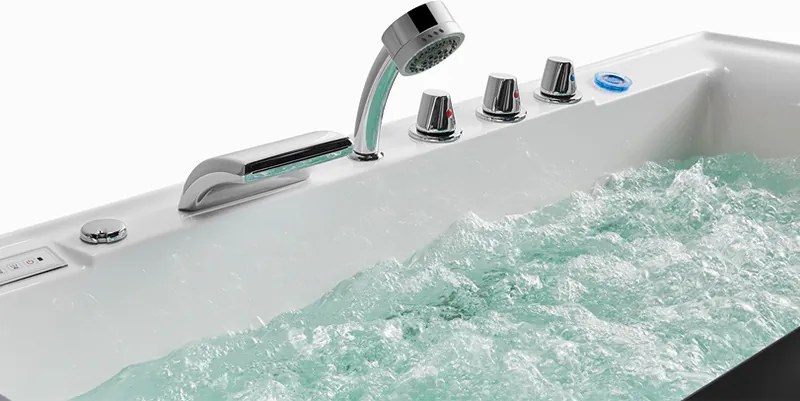 BPS-koupelny Hydromasážní vířivá vana Gomera 983C 162x75 s ohřevem vody